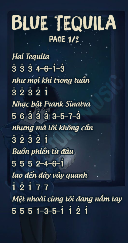 Blue Tequila Kalimba Tab - HarpStore